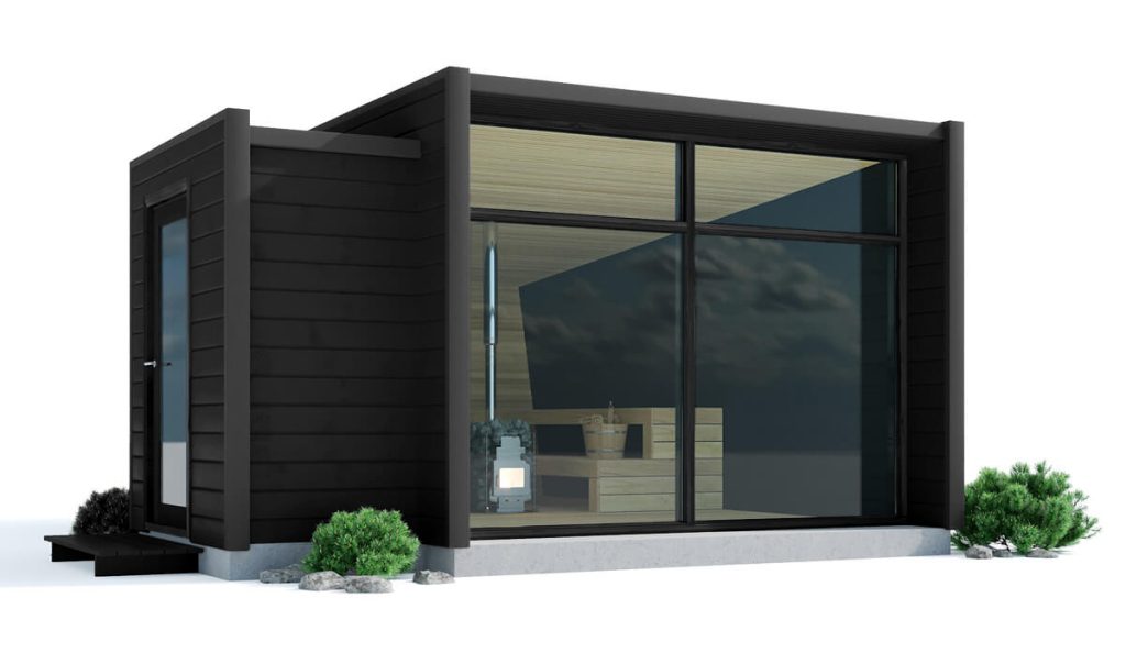 Moderni XL iso pihasauna (jopa 20 hlö) - Lux Sauna